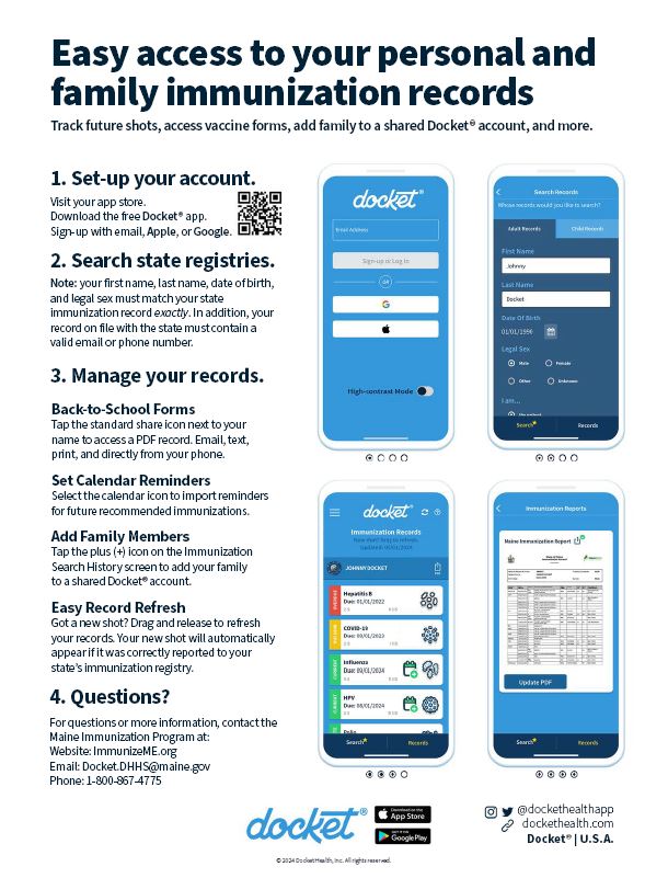 Vaccine Education Materials | Maine Center for Disease Control & Prevention